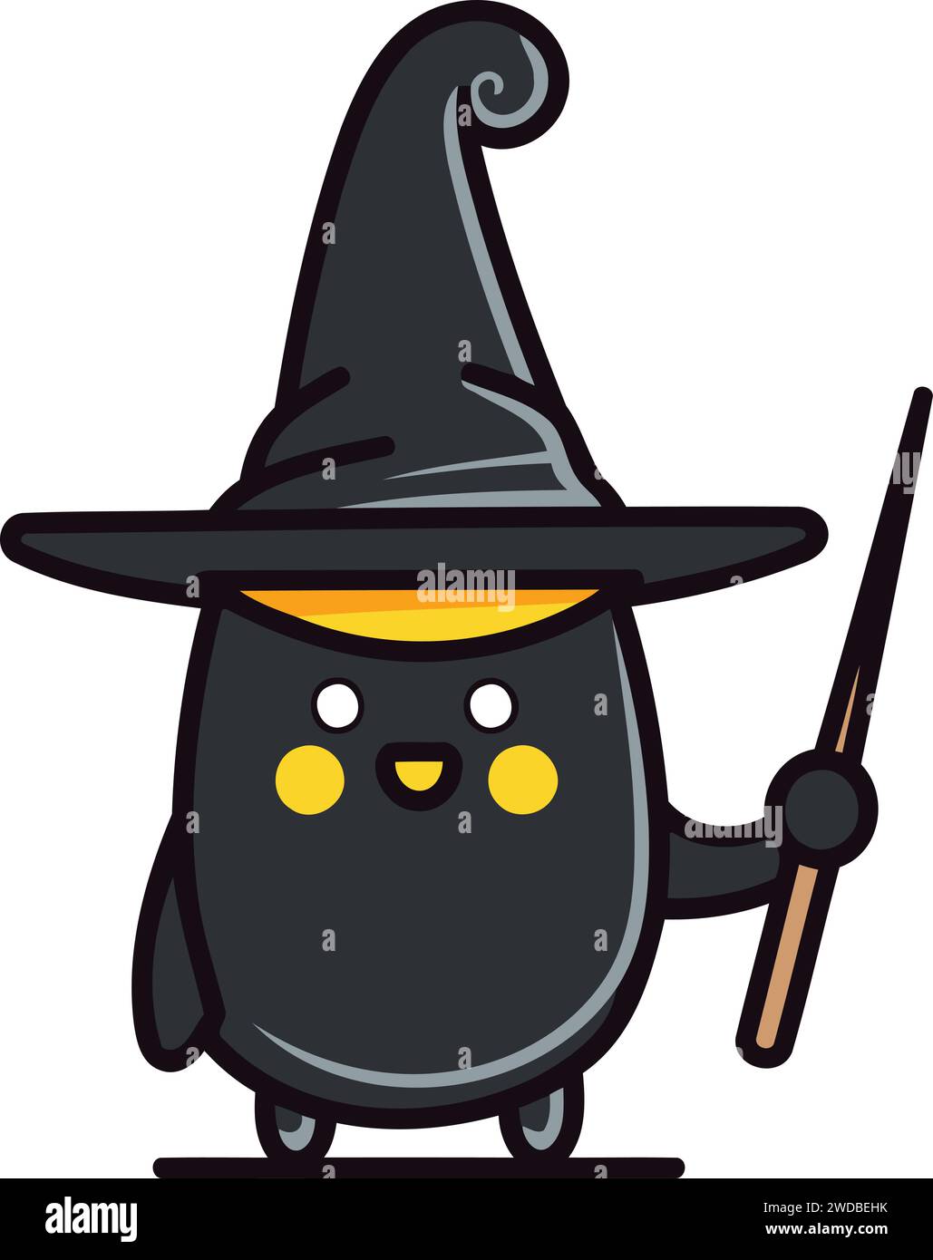 Witch wand cartoon hi-res stock photography and images - Alamy