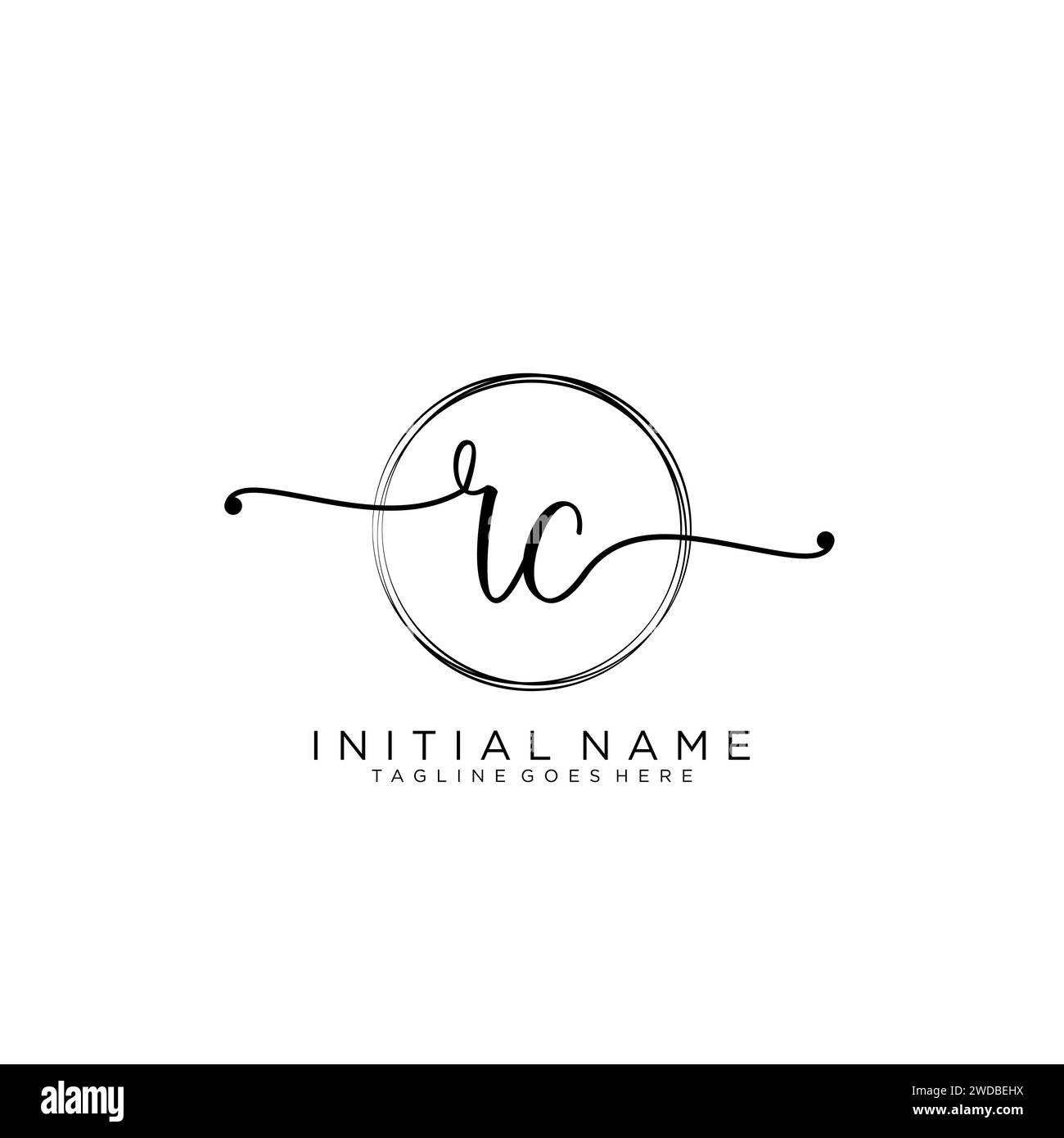 Initial rc Stock Vector Images - Alamy