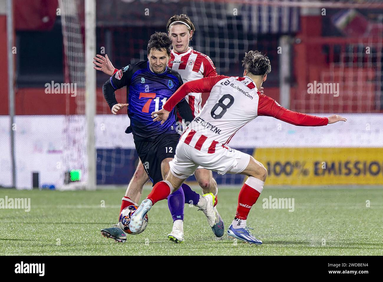 Oss, Nederland. 19th Jan, 2024. OSS, 19-01-2024, Frans Heesen Stadion, Stadium of TOP Oss, Dutch ...
