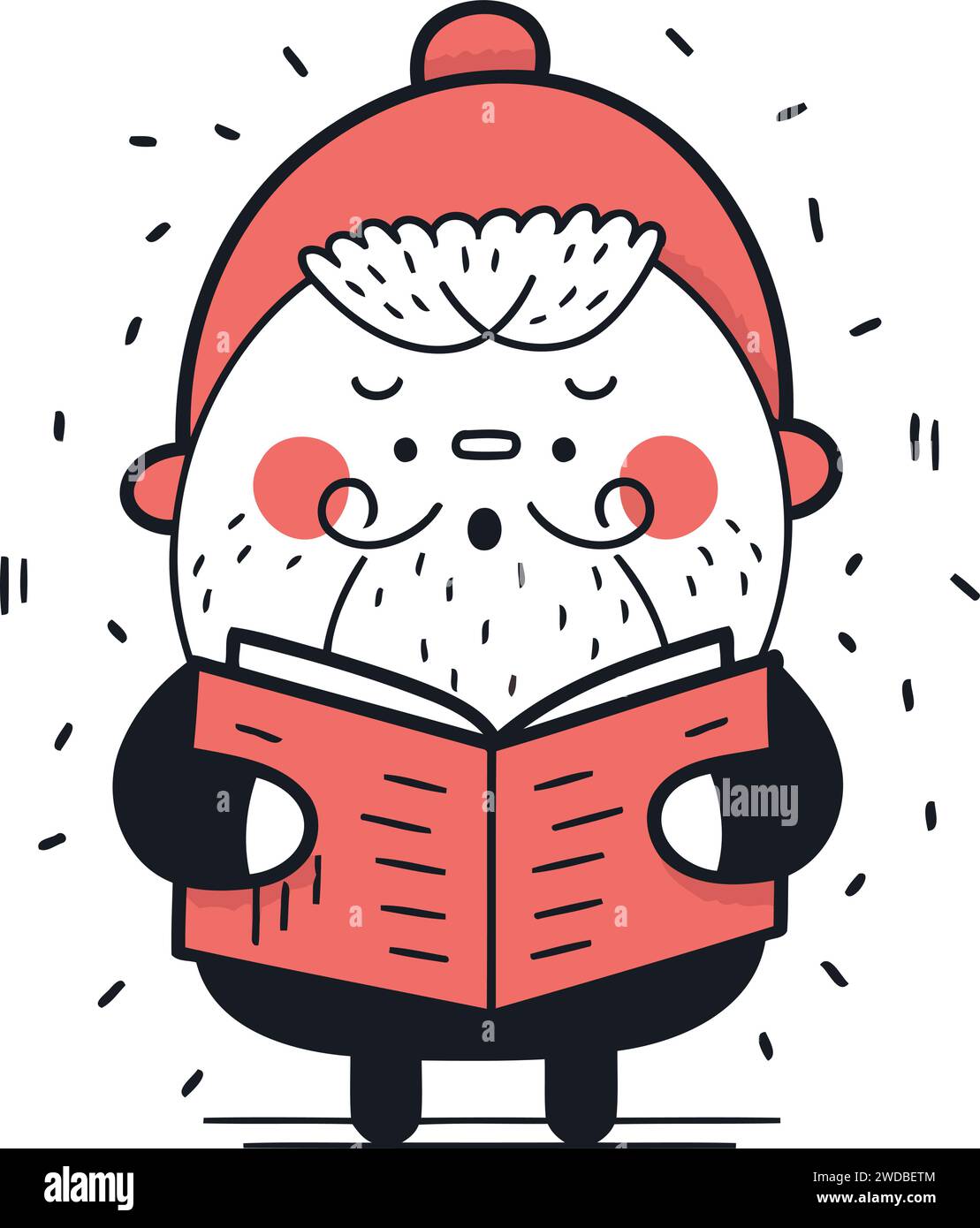 Santa reading Cut Out Stock Images & Pictures - Alamy