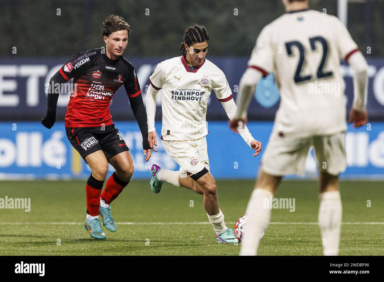 Helmond, Netherlands. 19th Jan, 2024. HELMOND, Helmond Sport - Jong PSV ...