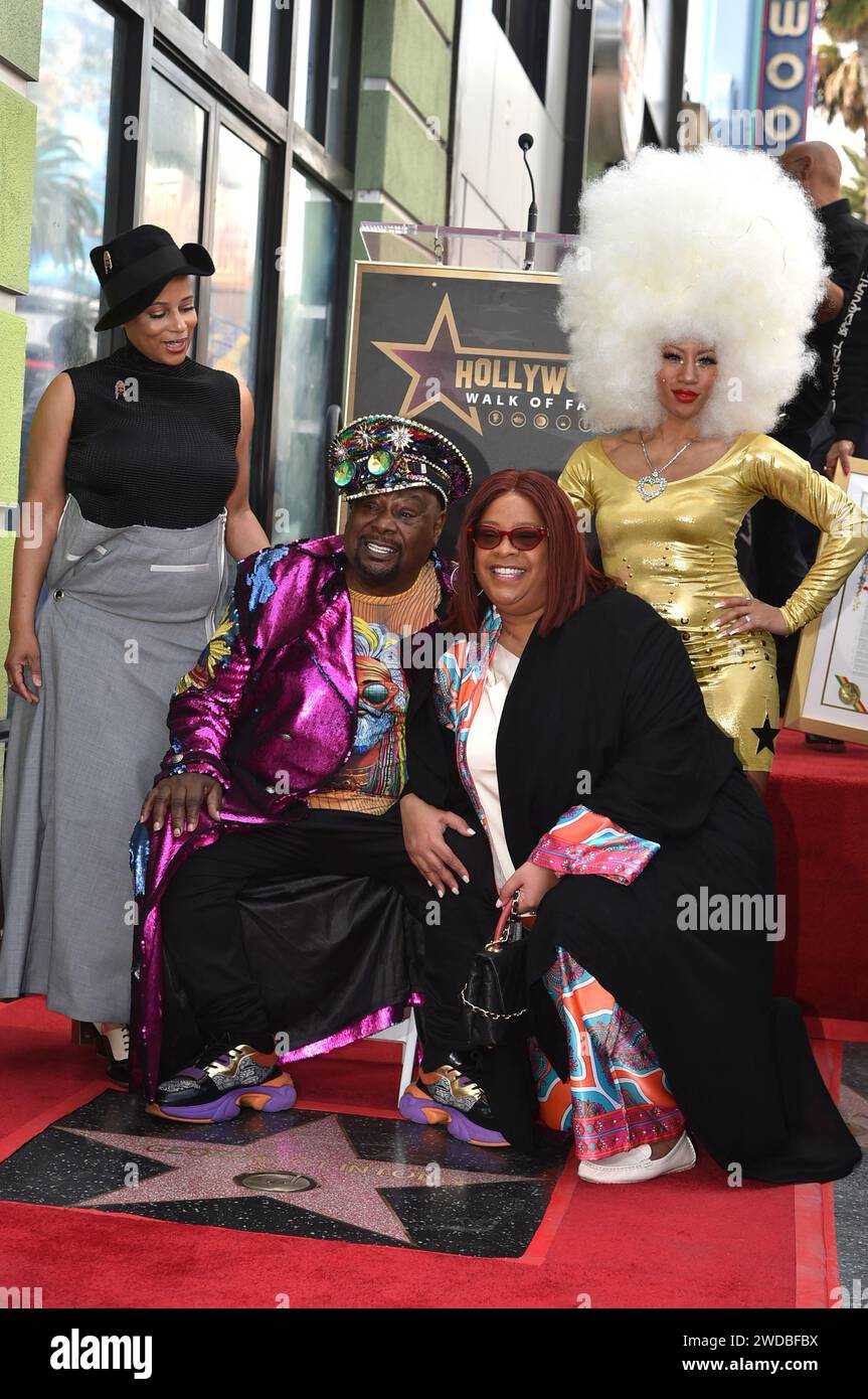 Carlon Clinton, from left, George Clinton, Barbarella Bishop, and ...