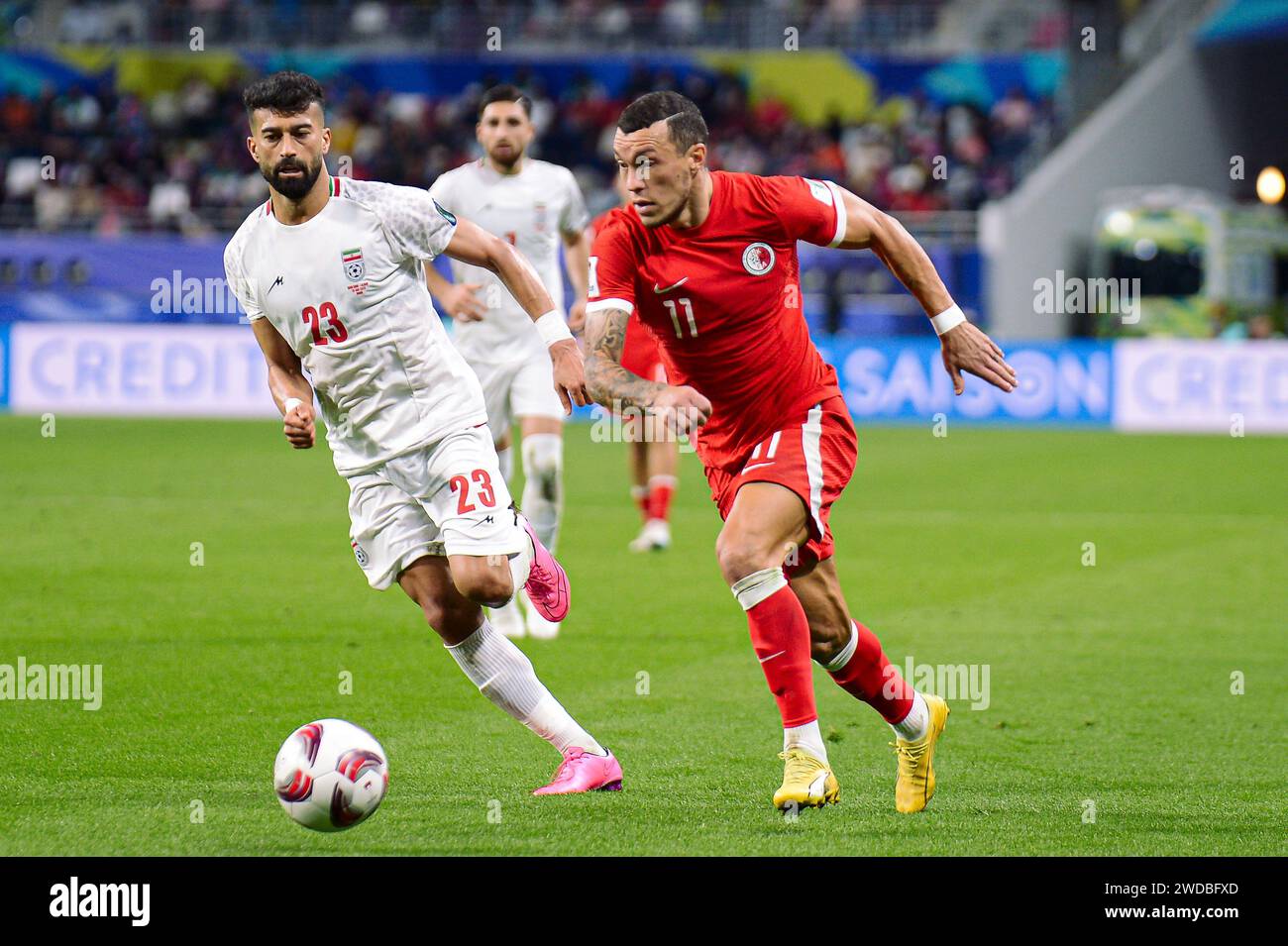 Doha, Qatar. 20 January, 2024. HONG KONG, CHINA VS ISLAMIC REPUBLIC OF ...