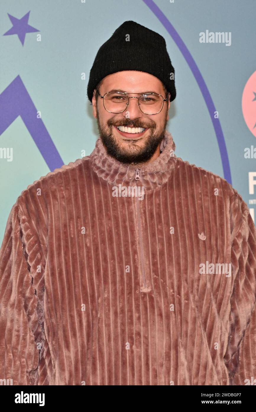 Hakim Jemili attending the screening of the movie 14 Jours Pour Aller ...