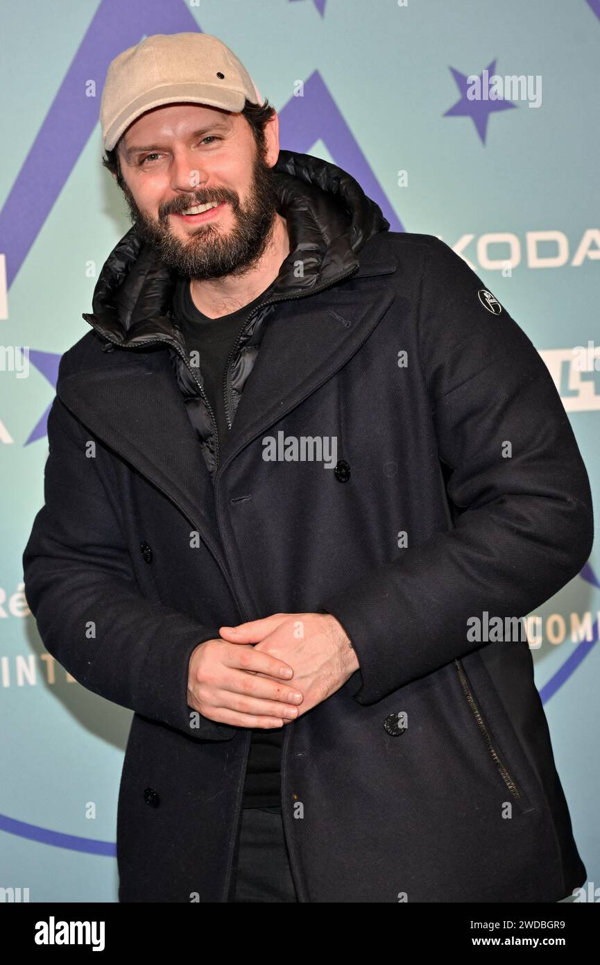 Hugo Becker attending the screening of the movie 14 Jours Pour Aller ...