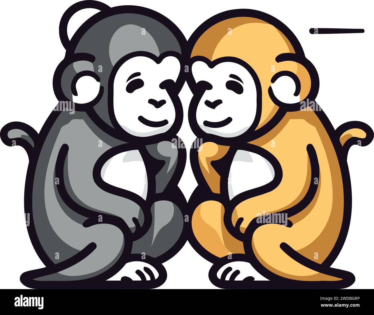 Chimpanzee family Stock Vector Images - Alamy