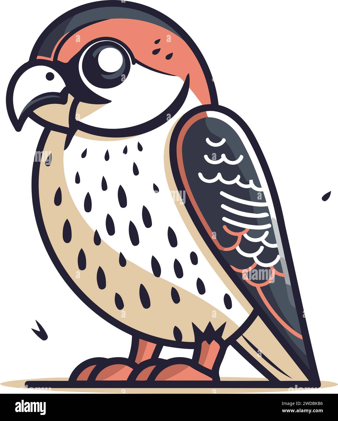 Happy kestrel Stock Vector Images - Alamy