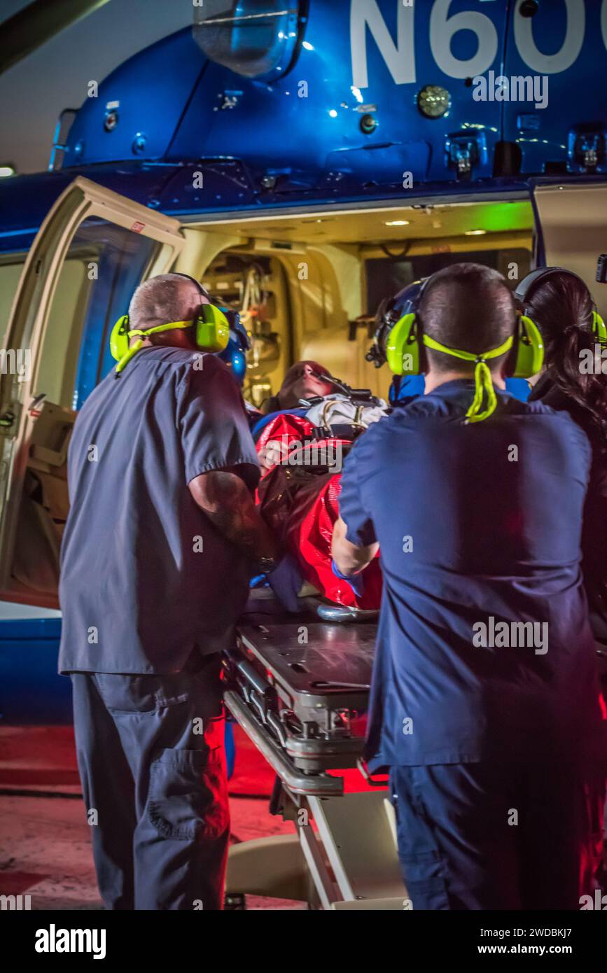 Penn State, Life Lion, medivac emergency rescue helicopter Stock Photo ...