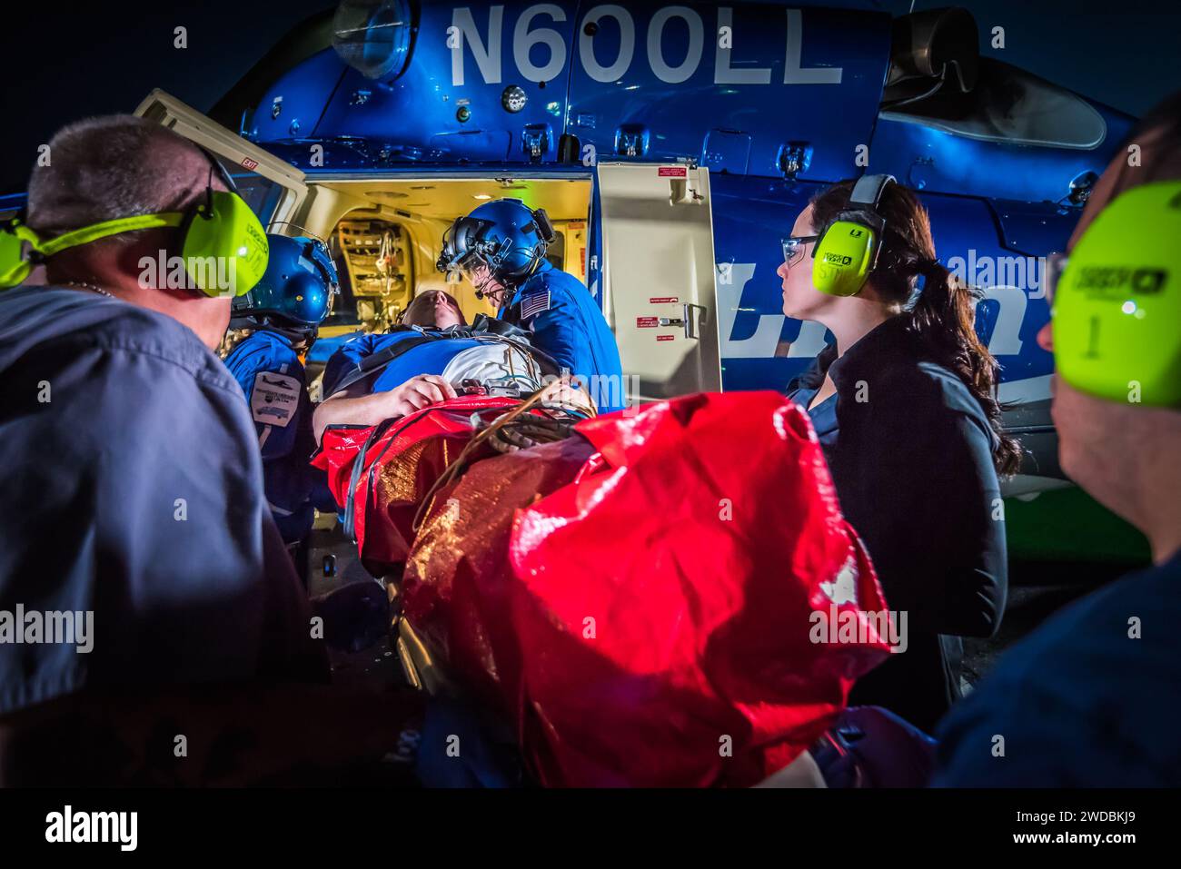 Penn State, Life Lion, medivac emergency rescue helicopter Stock Photo ...