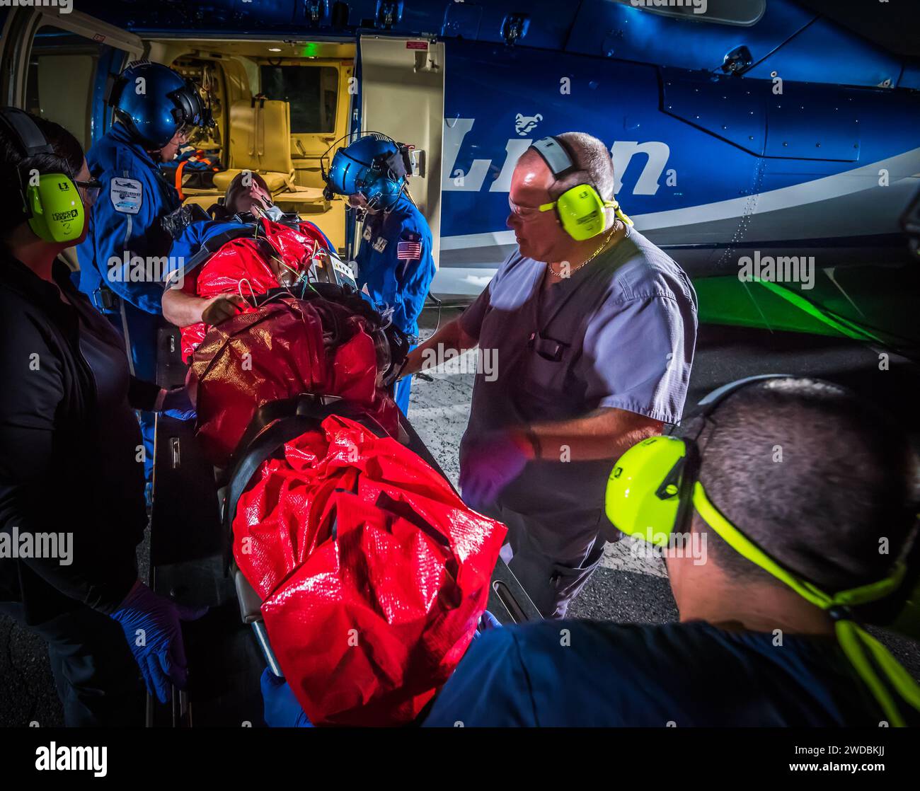 Penn State, Life Lion, medivac emergency rescue helicopter Stock Photo ...