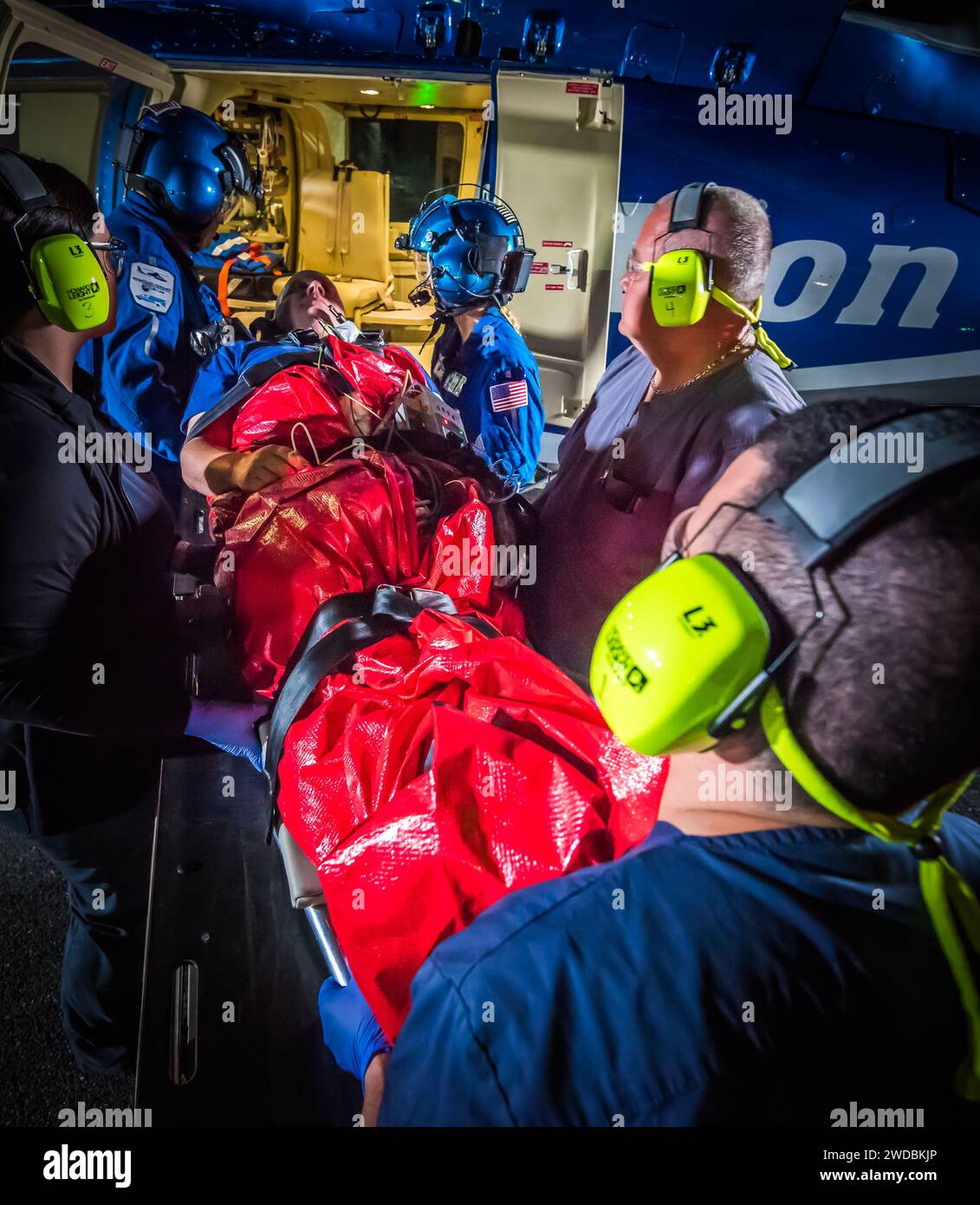 Penn State, Life Lion, medivac emergency rescue helicopter Stock Photo ...