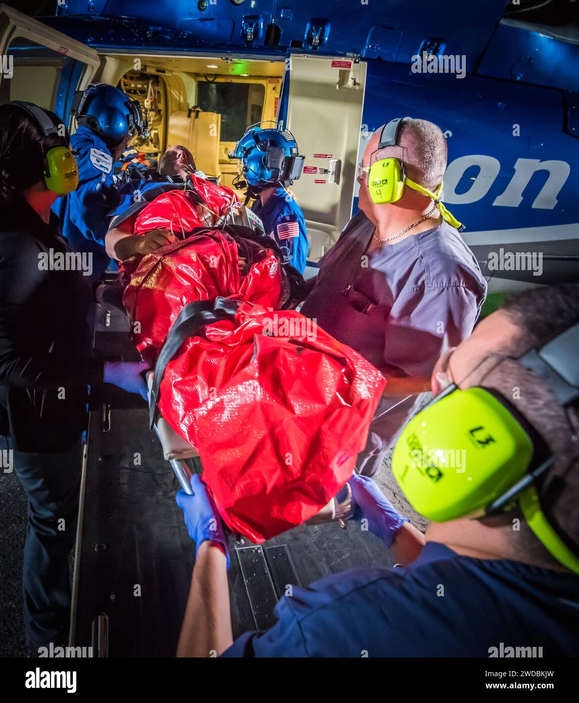 Penn State, Life Lion, medivac emergency rescue helicopter Stock Photo ...