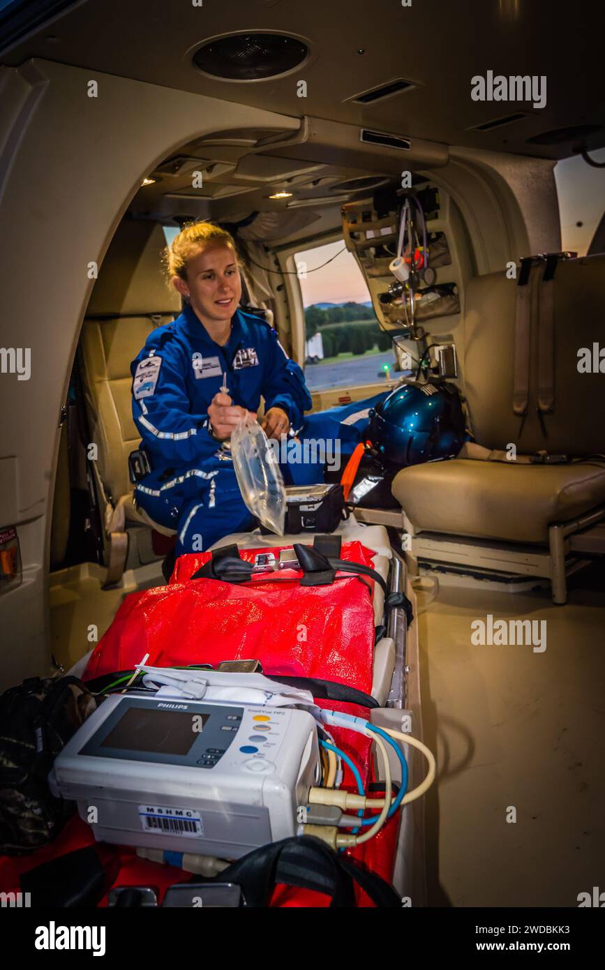 Penn State, Life Lion, medivac emergency rescue helicopter Stock Photo ...