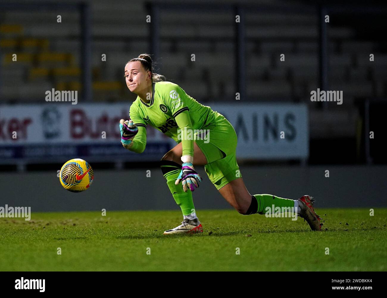 Aston Villa goalkeeper Daphne van Domselaar during the Barclays Women's ...