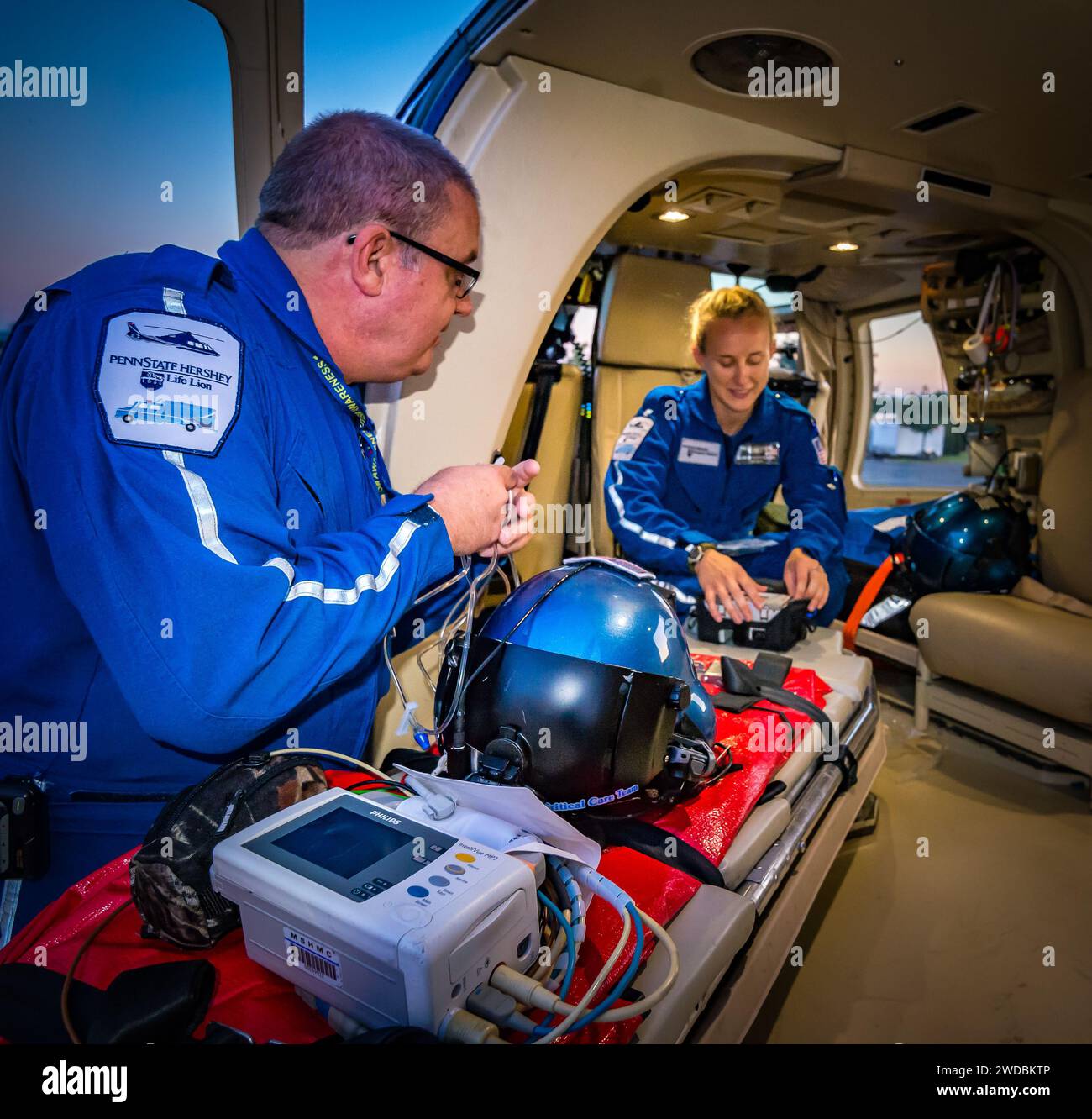 Penn State, Life Lion, medivac emergency rescue helicopter Stock Photo ...