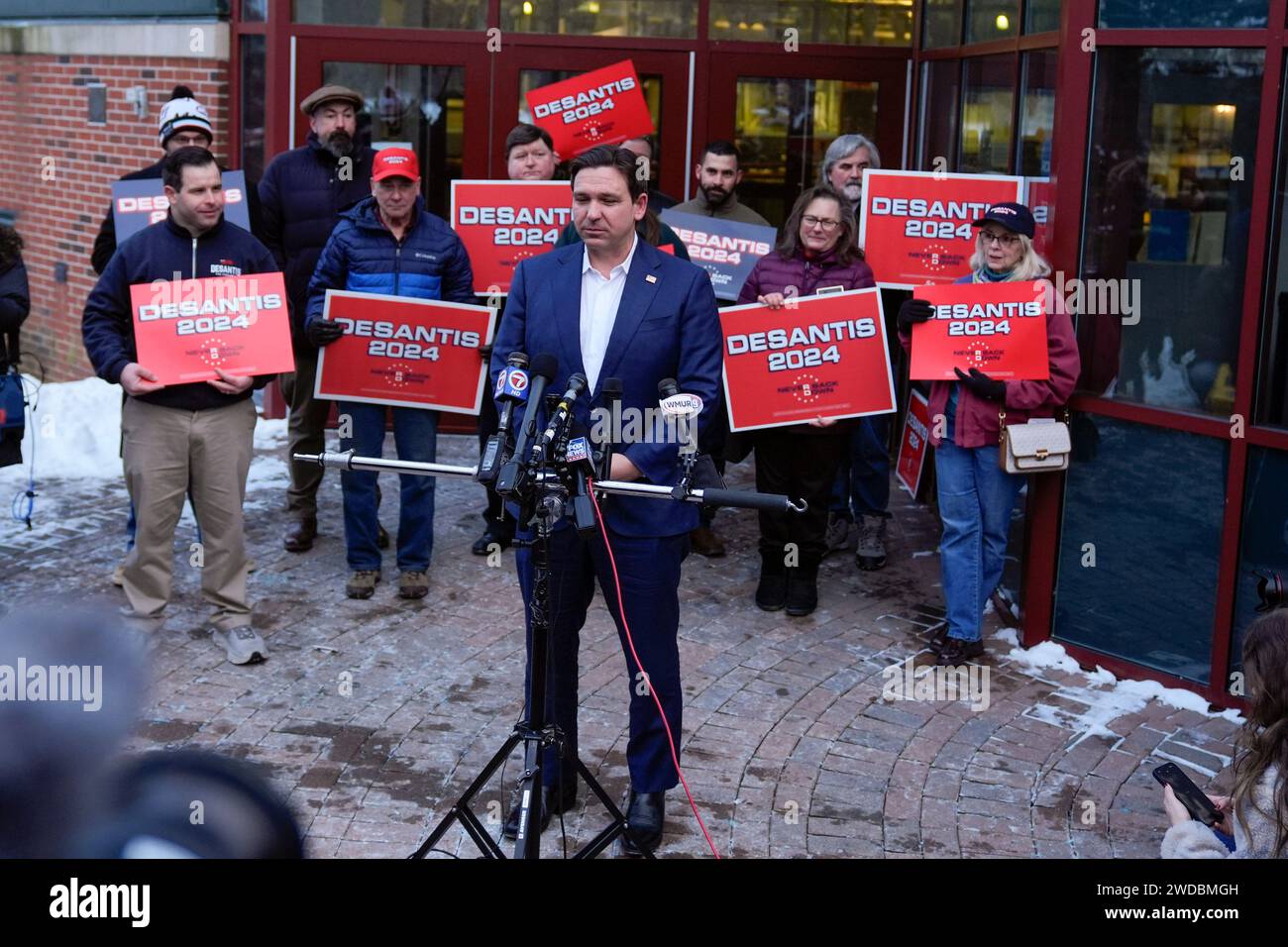 Republican presidential candidate Florida Gov. Ron DeSantis speaks ...