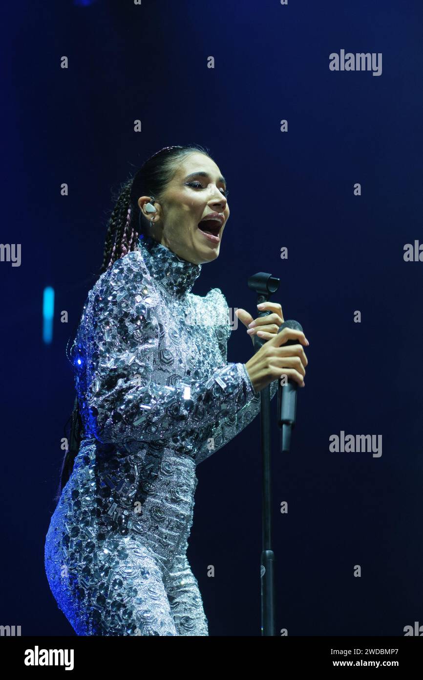 The singer India Martinez during a performance at the INVERFEST WiZink ...