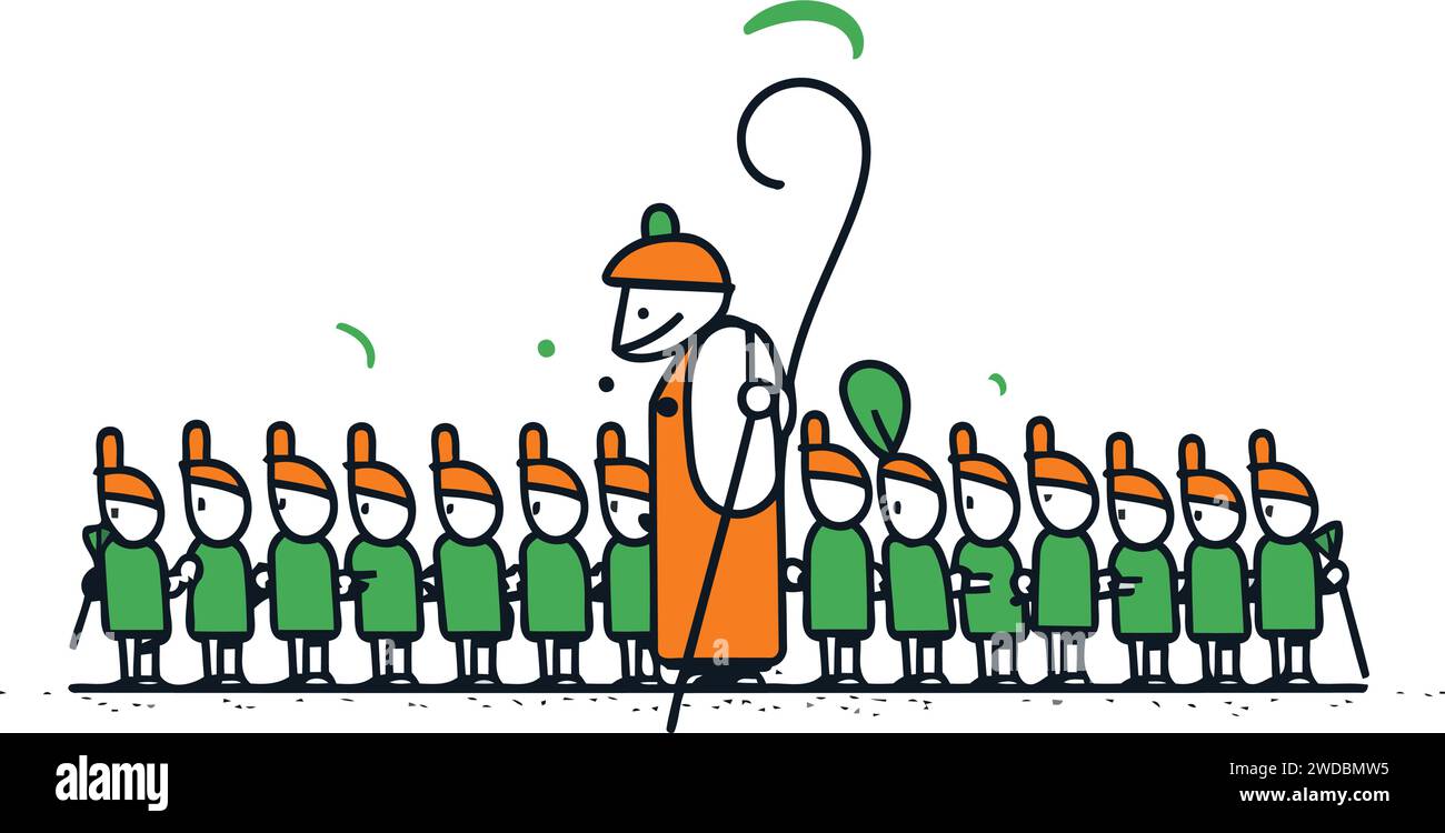 Teacher stick illustration hi-res stock photography and images - Alamy