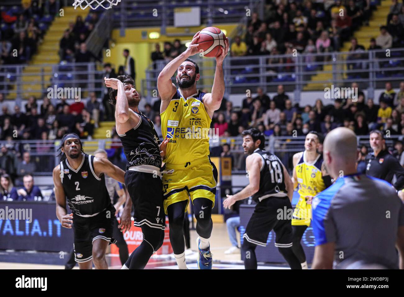Turin, Italy. 19th Jan, 2024. # 3 Luca Vencato (Reale Mutua Basket ...