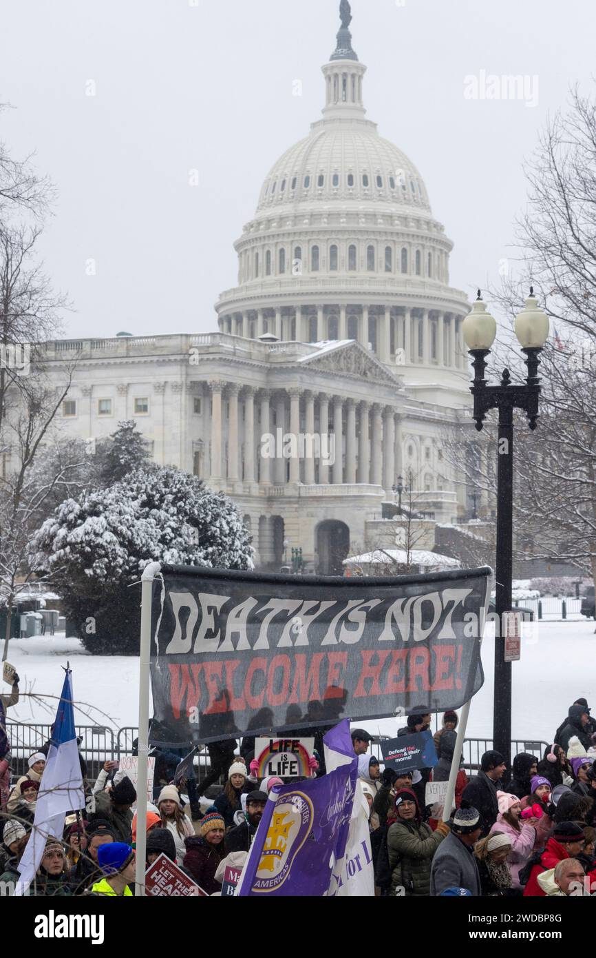 Washington, District Of Columbia, USA. 19th Jan, 2024. The March for ...
