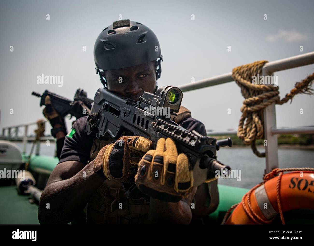 230125DK722-1001 - Nigerian Navy, Police Force conduct VBSS Training ...