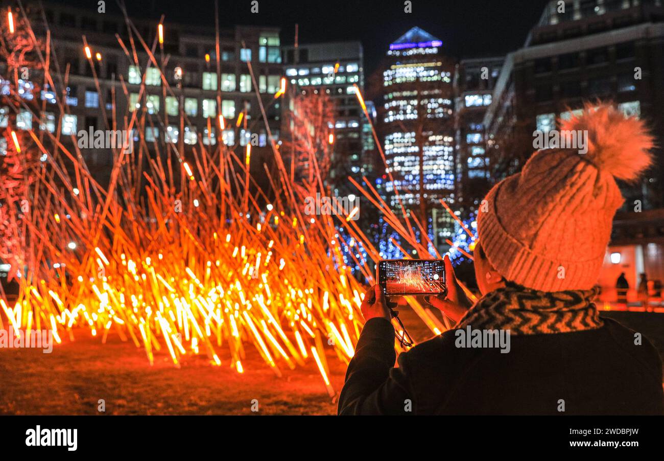 London, UK. 19th Jan, 2024. 'Sign' by Vendel & De Wolf (Netherlands ...