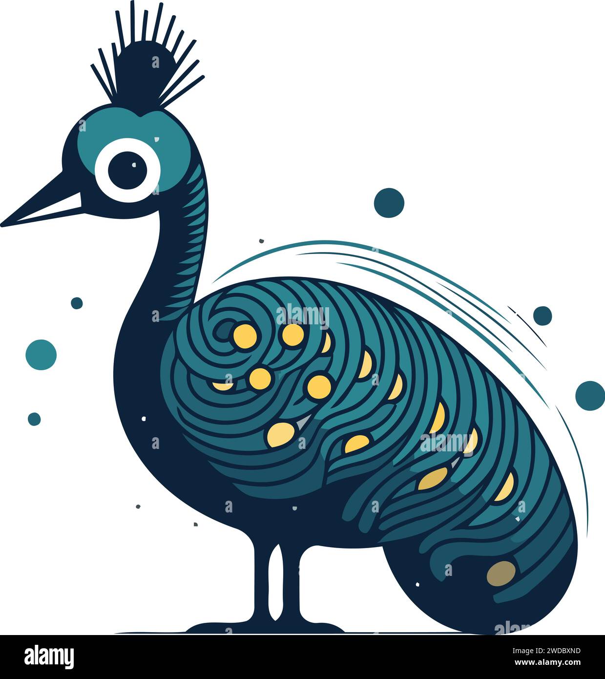Cartoon funny peacock isolated on hi-res stock photography and images ...