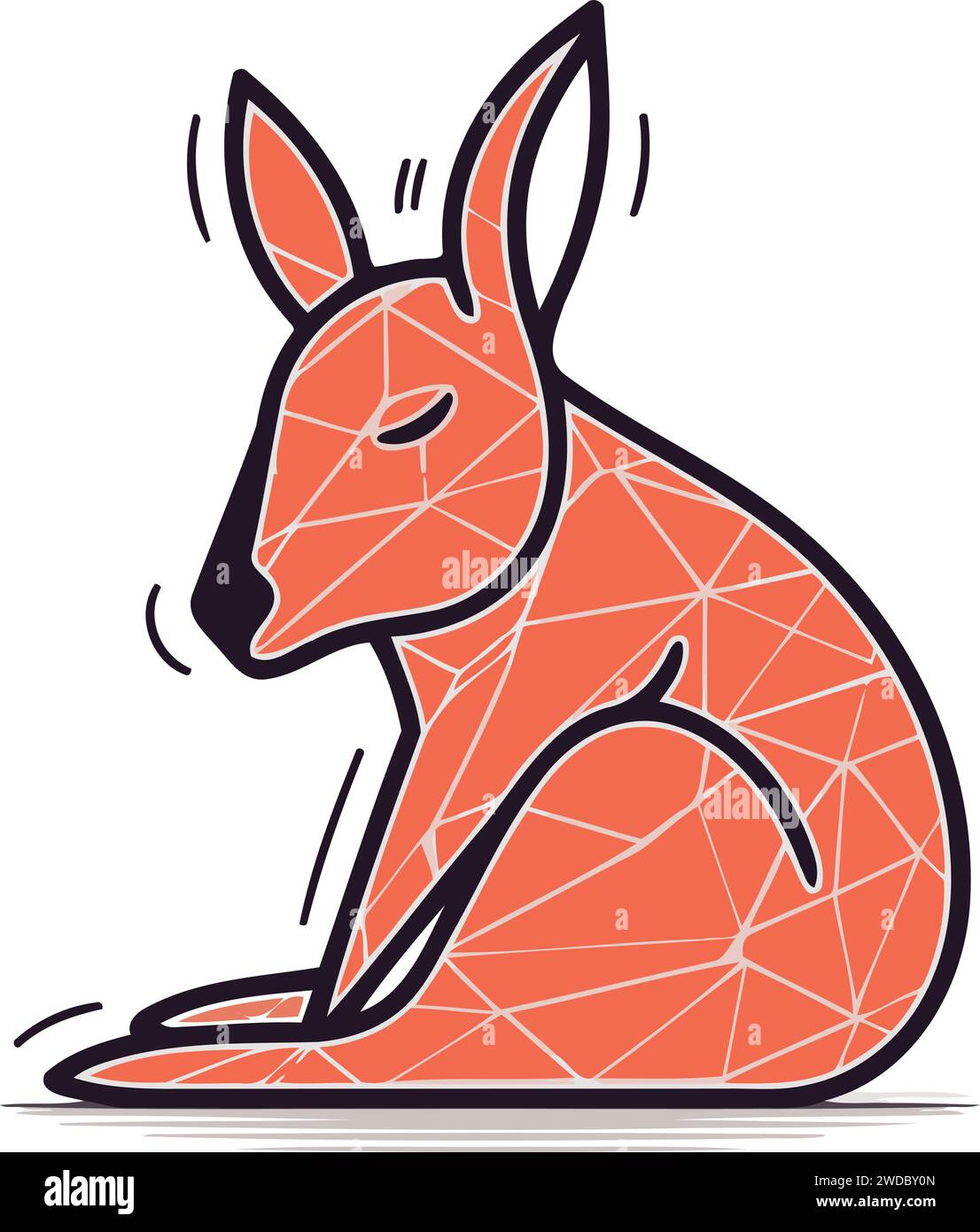 Kangaroo icon vector hi-res stock photography and images - Alamy