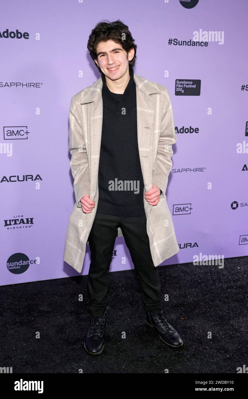 Jacob Morrell attends the premiere of "Between the Temples" at the ...