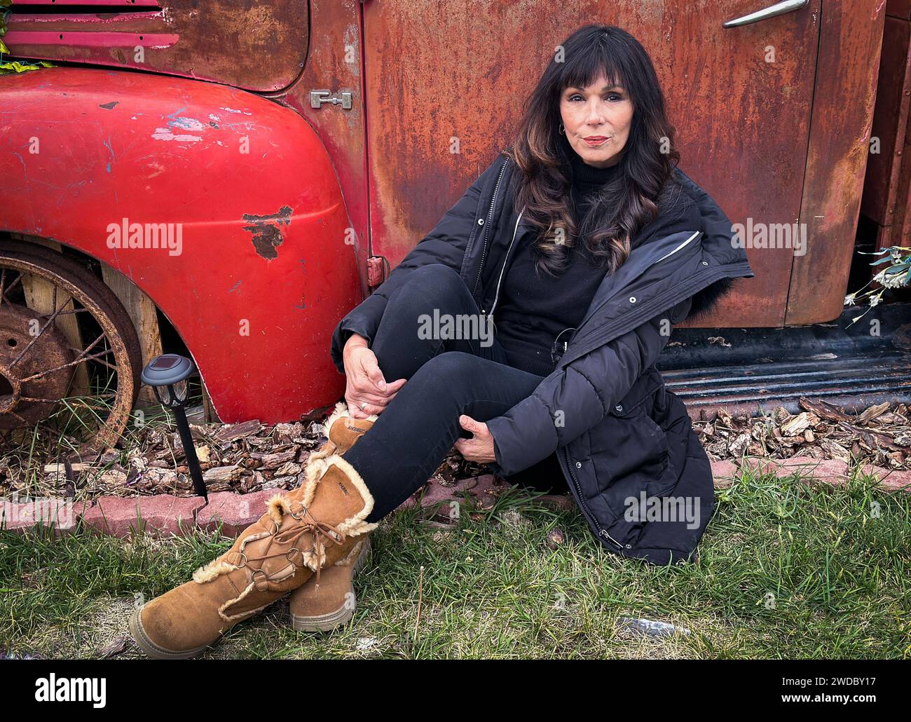October 28, 2022 - Big Arm/Polson, Montana, USA - Portrait session with ...