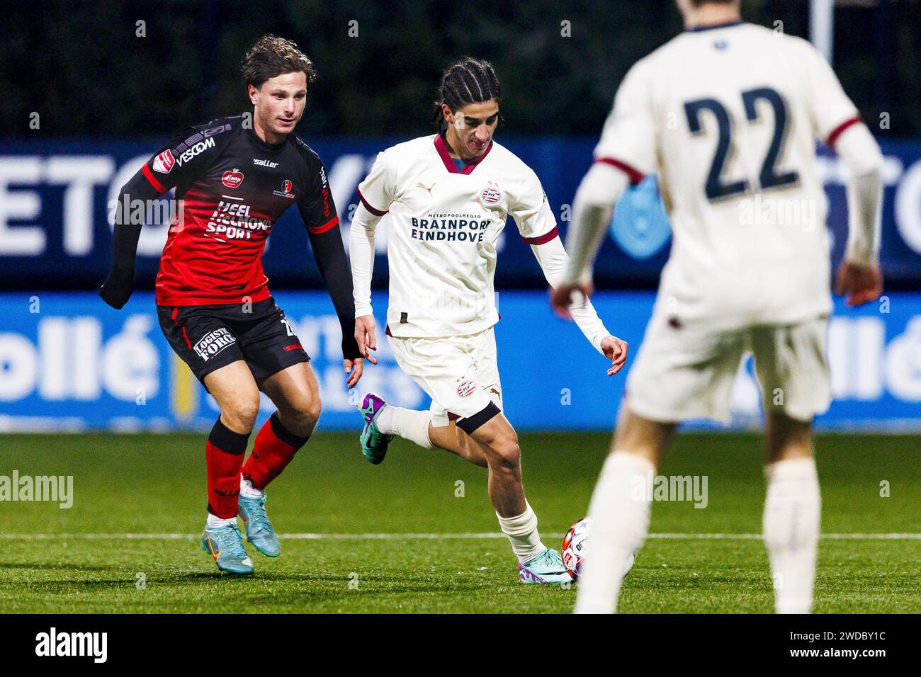 Helmond, Netherlands. 19th Jan, 2024. HELMOND, Helmond Sport - Jong PSV ...