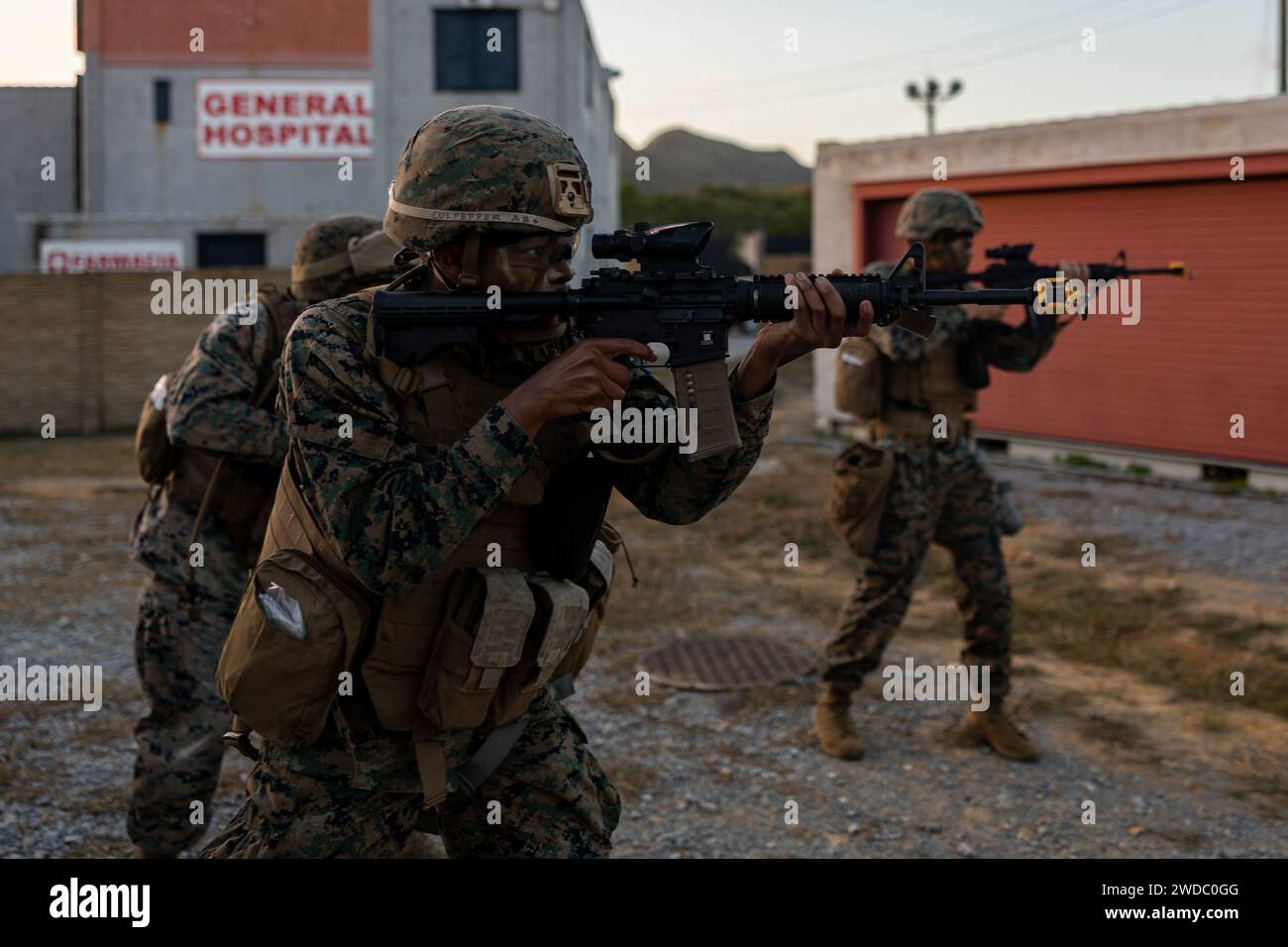 U.S. Marines with Marine Wing Headquarters Squadron (MWHS) 1 prepare to ...