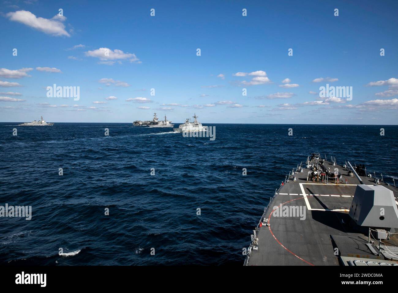 240116-N-VM650-1186 AT SEA (Jan. 16, 2024) Ships from the Japan ...