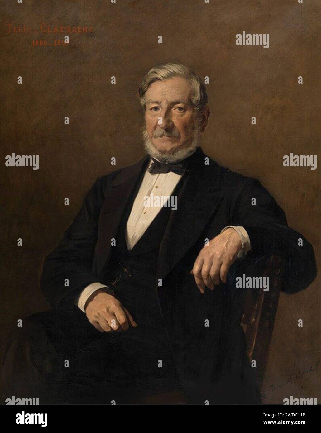 Alexandre Markelbach - Portrait of Felix Claessens, uncle of the ...