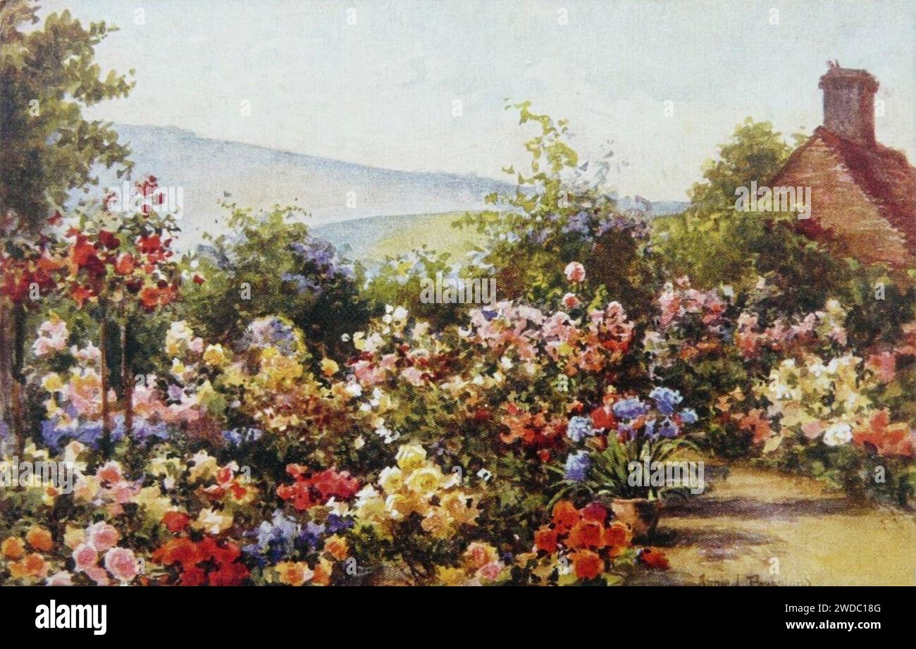 Annie L. Pressland Old Mill House Wannock The Rose Garden J Salmon ...