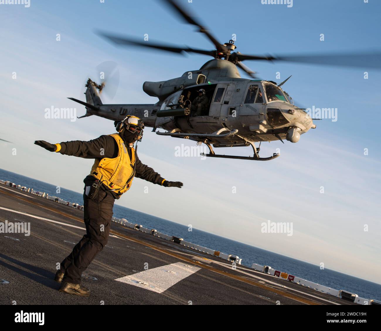 U.S. Navy Aviation Boatswain’s Mate 3rd Class Dustin McQuown assigned ...