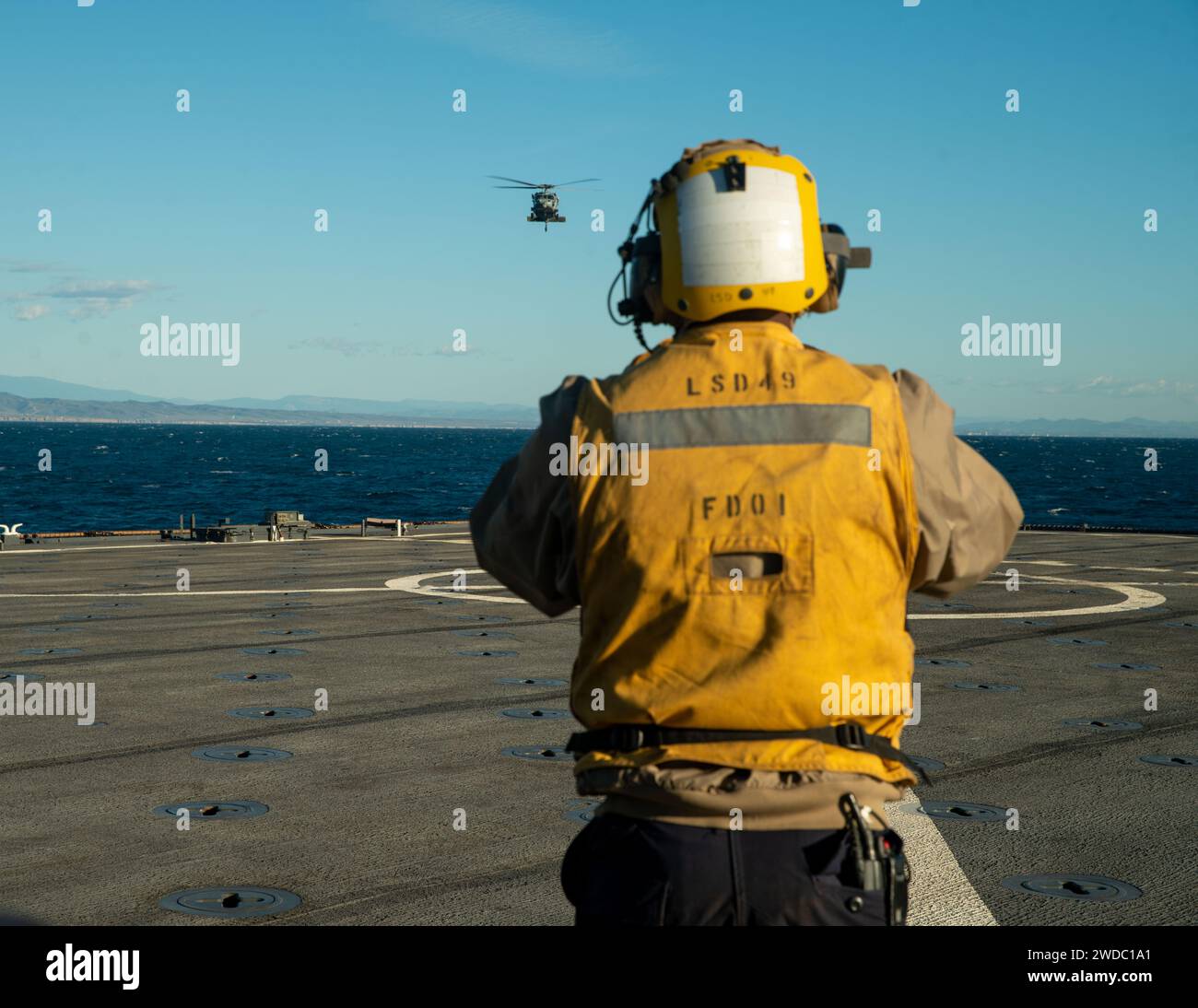 U.S. Navy Boatswain's Mate 2nd Class Dominic Montgomery, assaigned to ...