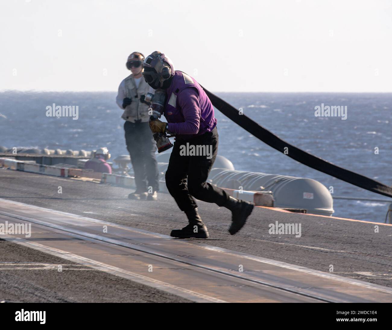 PACIFIC OCEAN (Jan. 18, 2024) U.S. Navy Aviation Boatswain’s Mate (Fuel ...