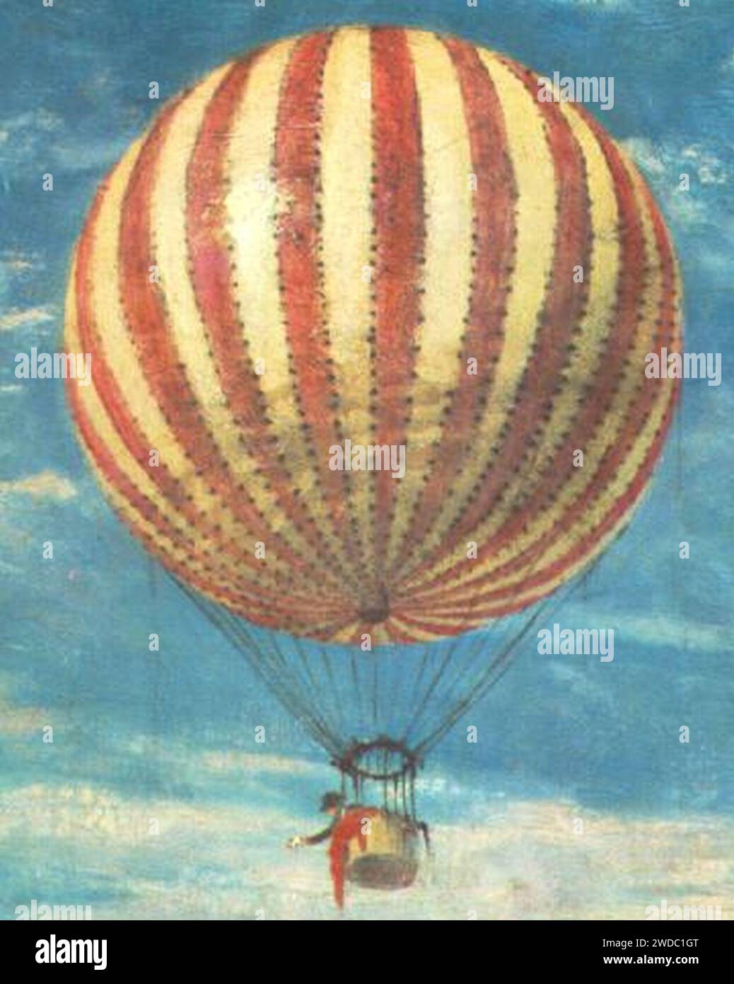 Balloon aircraft in art detail, from- Szinyei Merse, Pál - Balloon ...