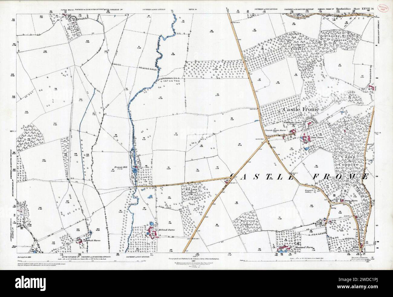 Map of frome hi-res stock photography and images - Alamy