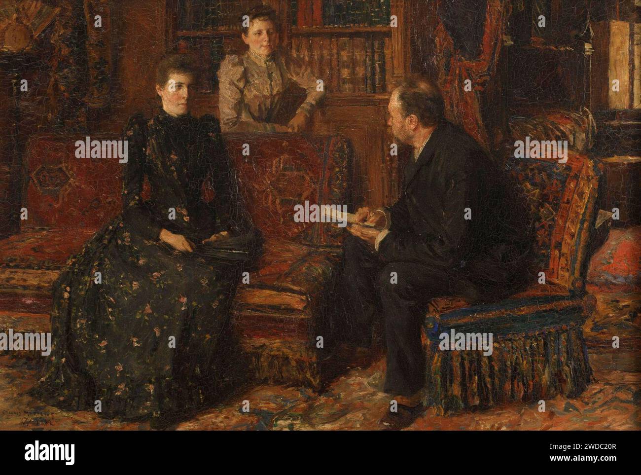 Charles Mertens - The lecture Stock Photo - Alamy
