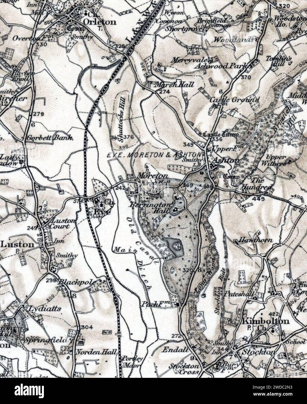 Ashton map hi-res stock photography and images - Alamy