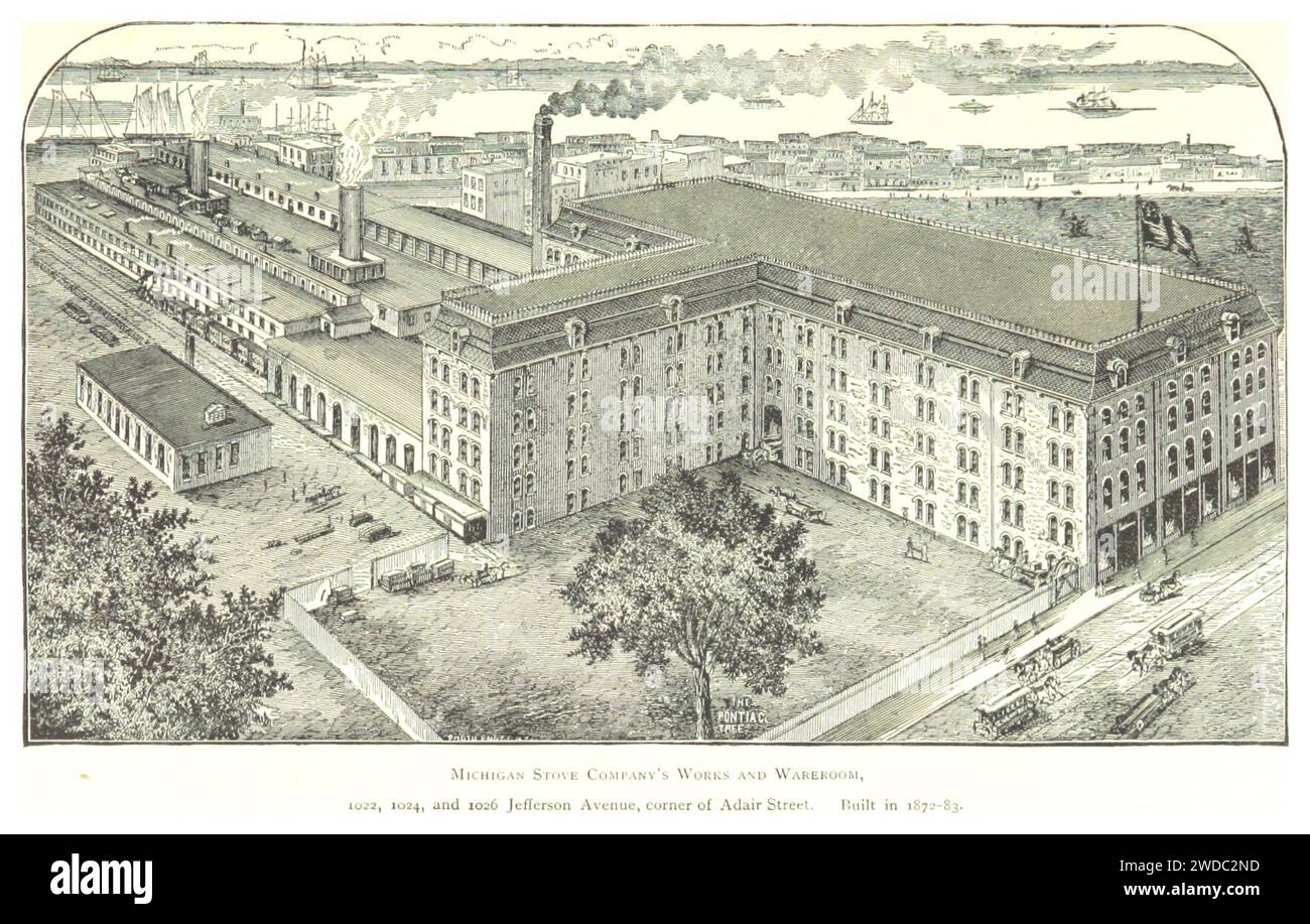 FARMER(1884) Detroit, p867 MICHIGAN STOVE COMPANY'S WORKS AND WAREROOM ...