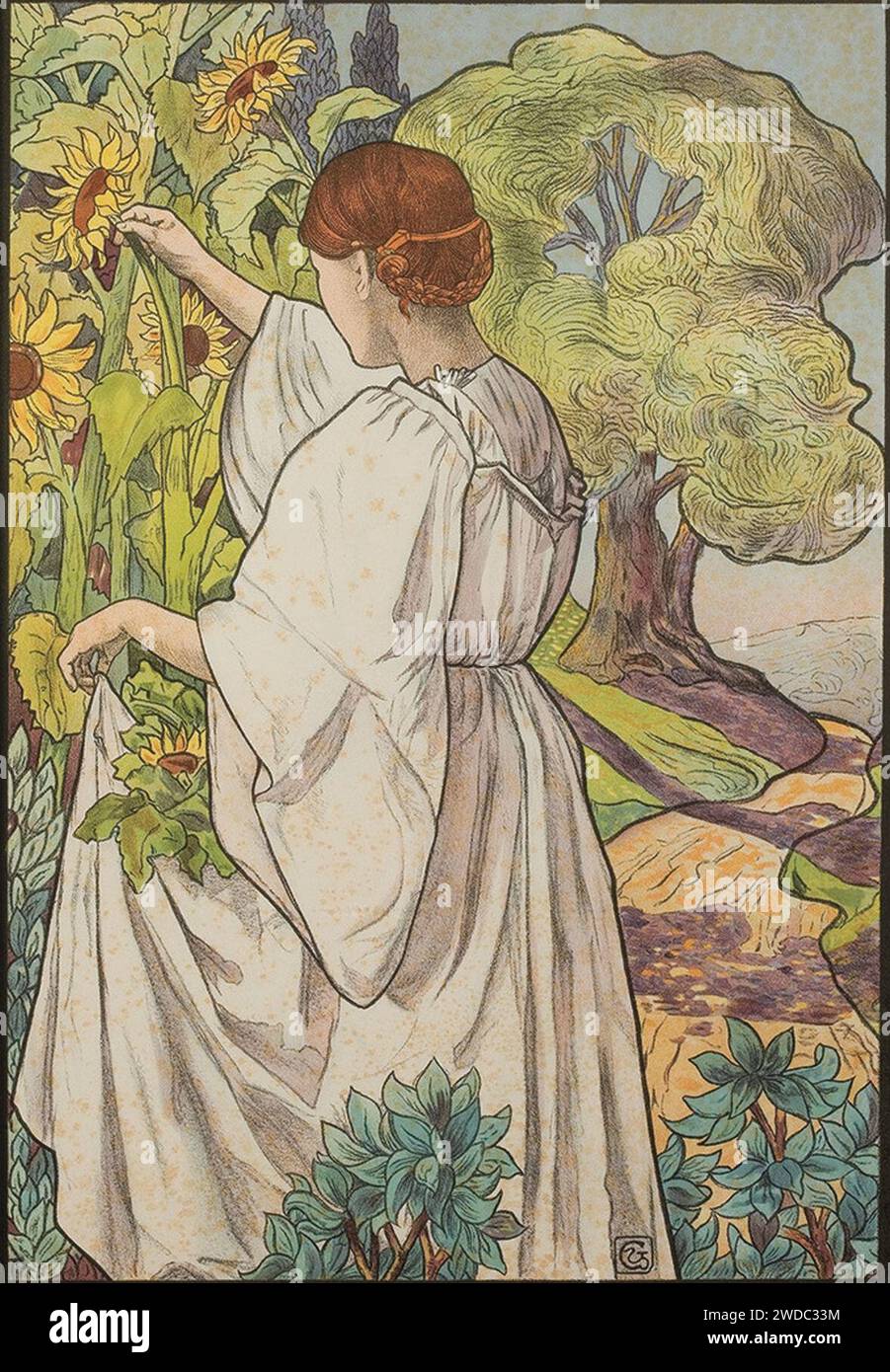 Gisbert Combaz - Poster for the Annual Exhibition for La Libre ...