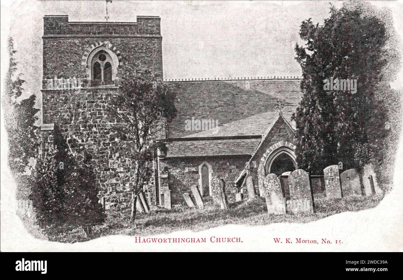 Hagworthingham Holy Trinity Church pre 1905 from William Kirkham Morton ...