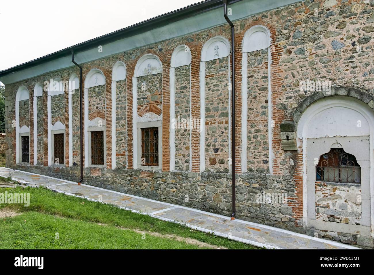 KALOFER, BULGARIA - AUGUST 5, 2018: Panorama of center of historical ...