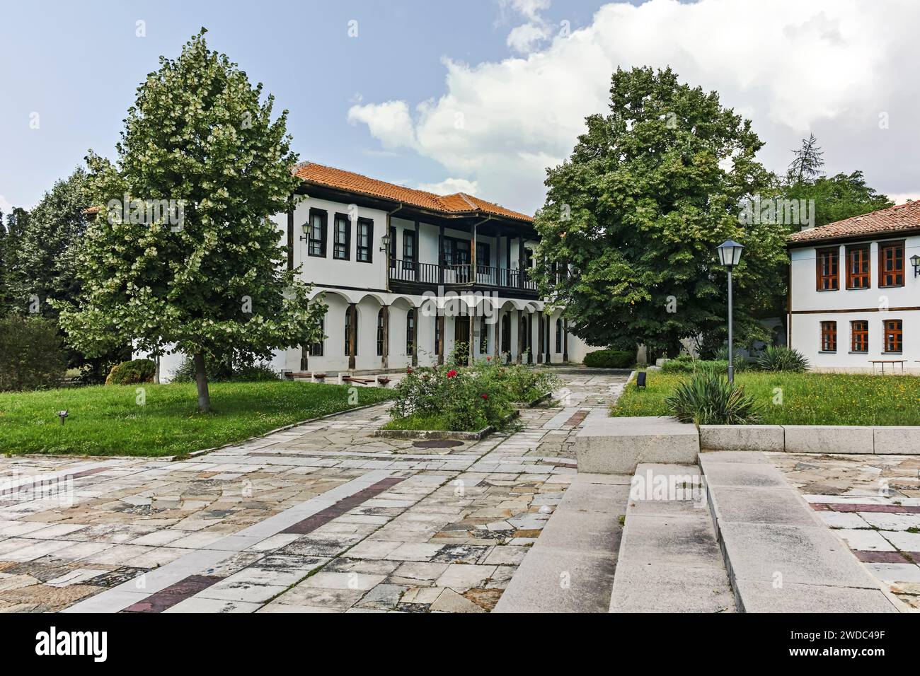 KALOFER, BULGARIA - AUGUST 5, 2018: Panorama of center of historical ...