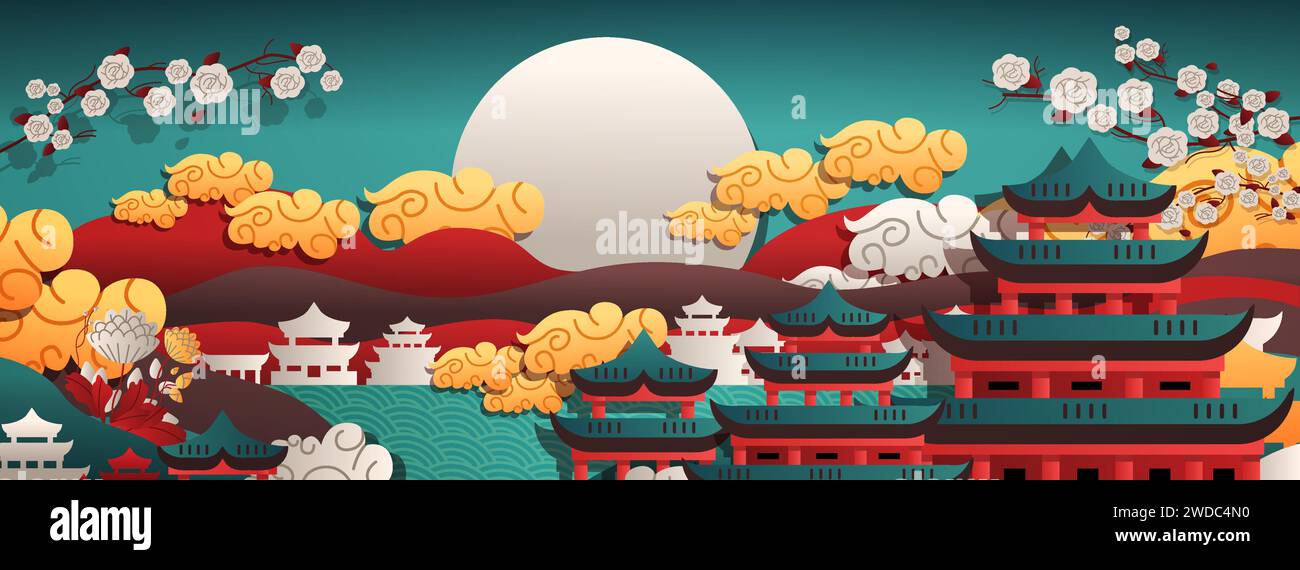 chinese new year of dragon icon zodiac sign for greeting card asian ...