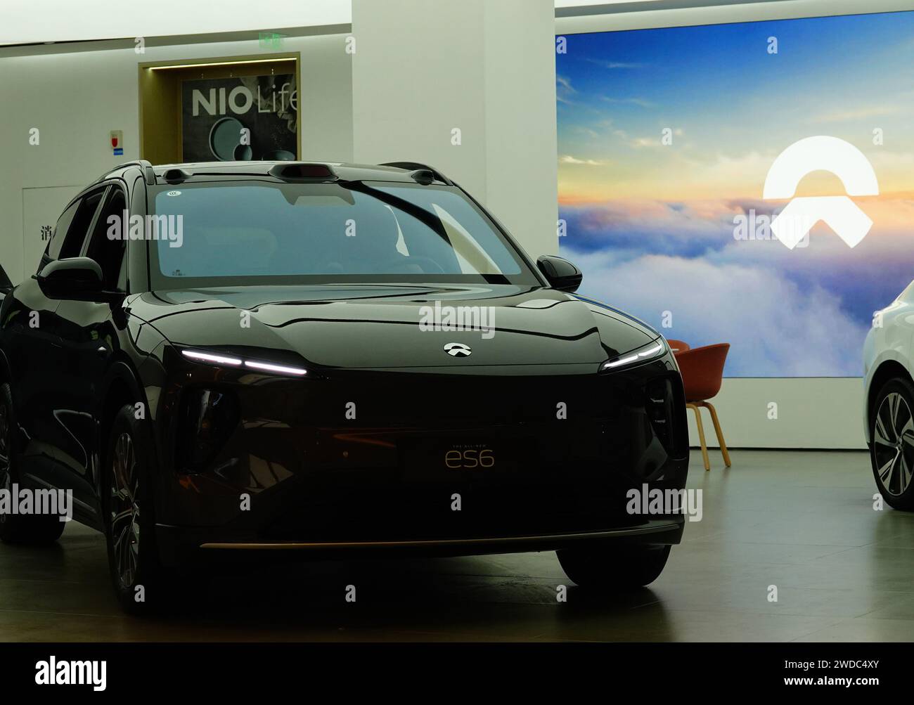 YICHANG, CHINA - JANUARY 19, 2024 - A NIO new energy vehicle is on ...