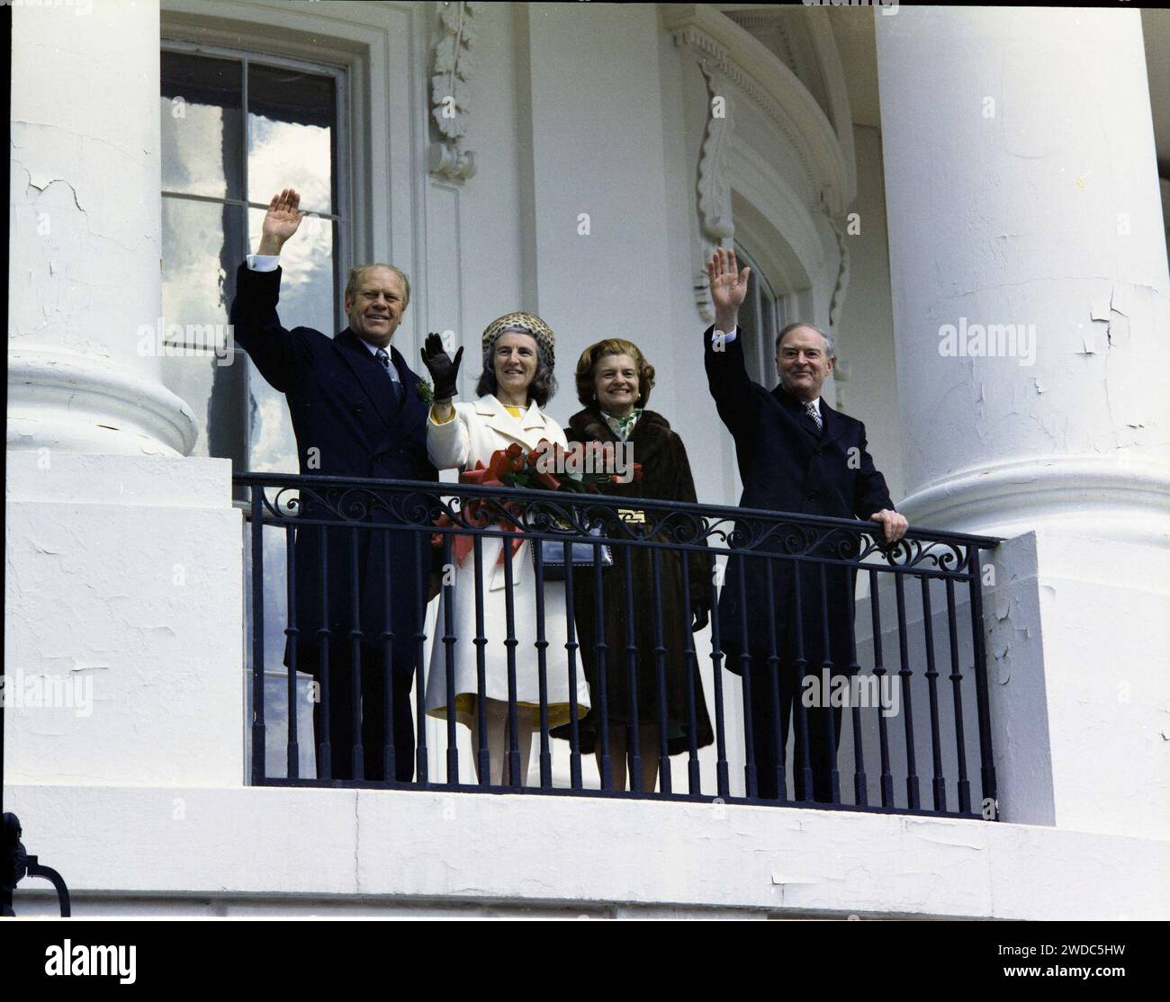 Photograph of President Gerald R. Ford, First Lady Betty Ford, and ...